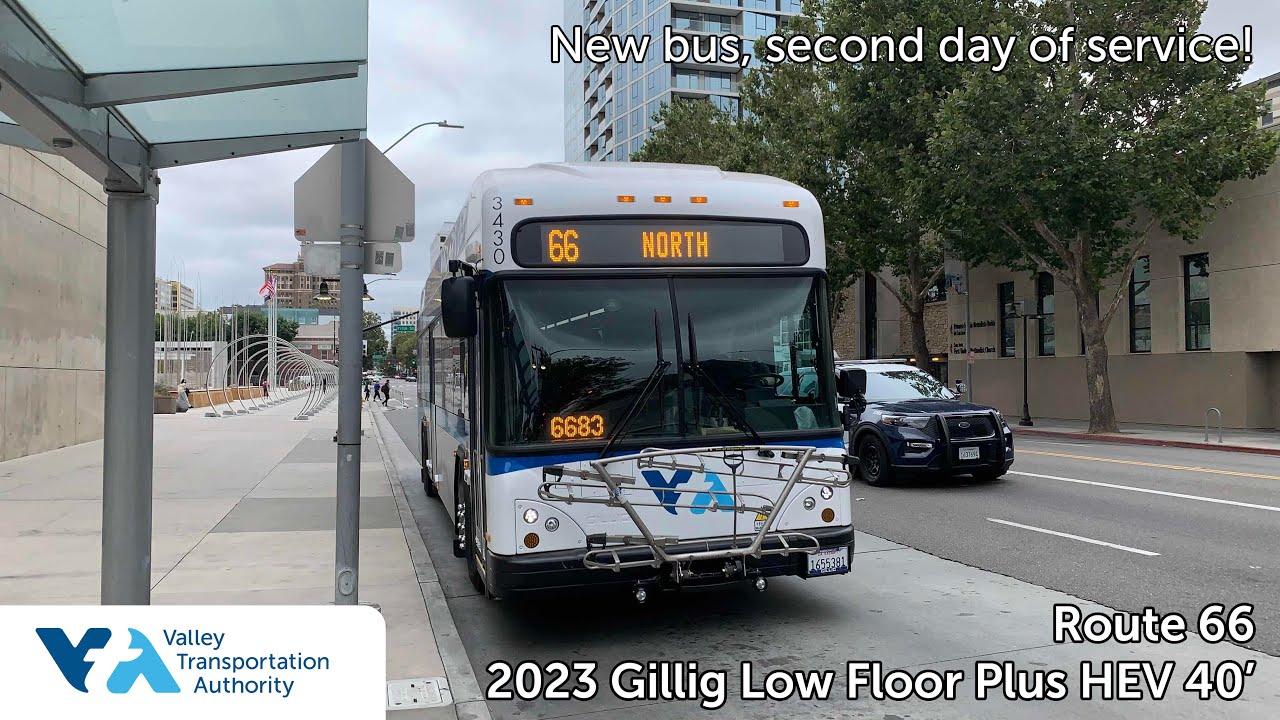 New Bus! VTA 3430 on Route 66 - 2023 Gillig Low Floor Plus HEV 40 ...