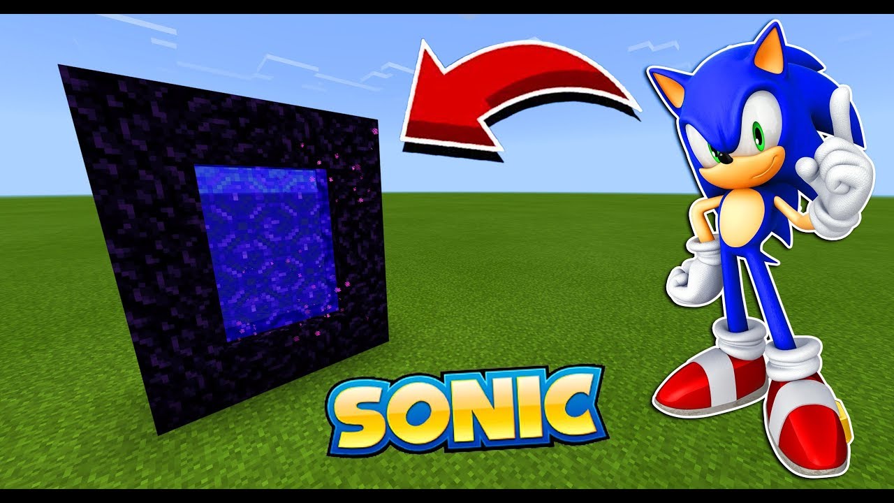 COMMENT FAIRE UN PORTAIL VERS LE MONDE DE SONIC SUR MINECRAFT ! - YouTube