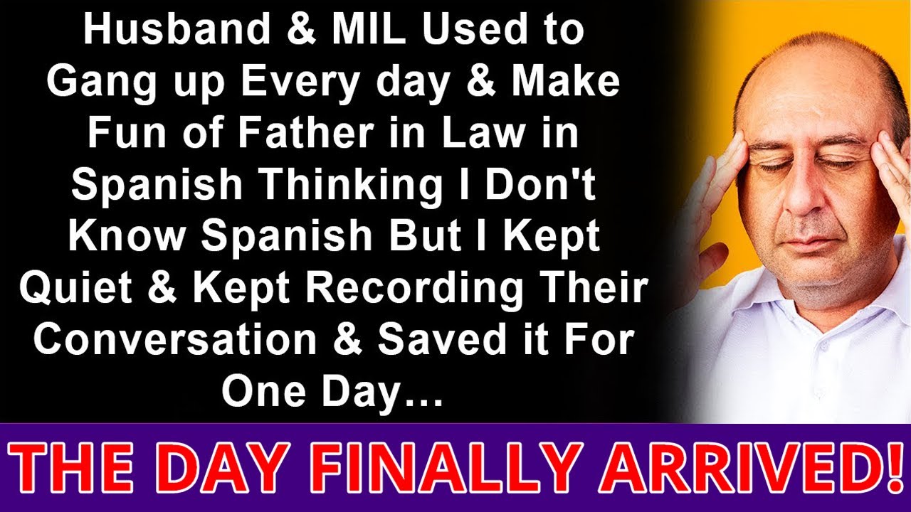 The husband and mother-in-law secretly made fun of the father-in-law in ...