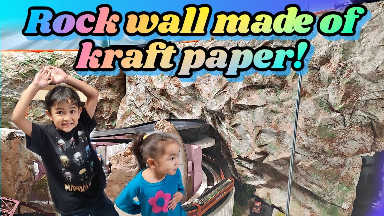 How to build HO Scale Rock Formations, Mountains, Model Railroad - YouTube