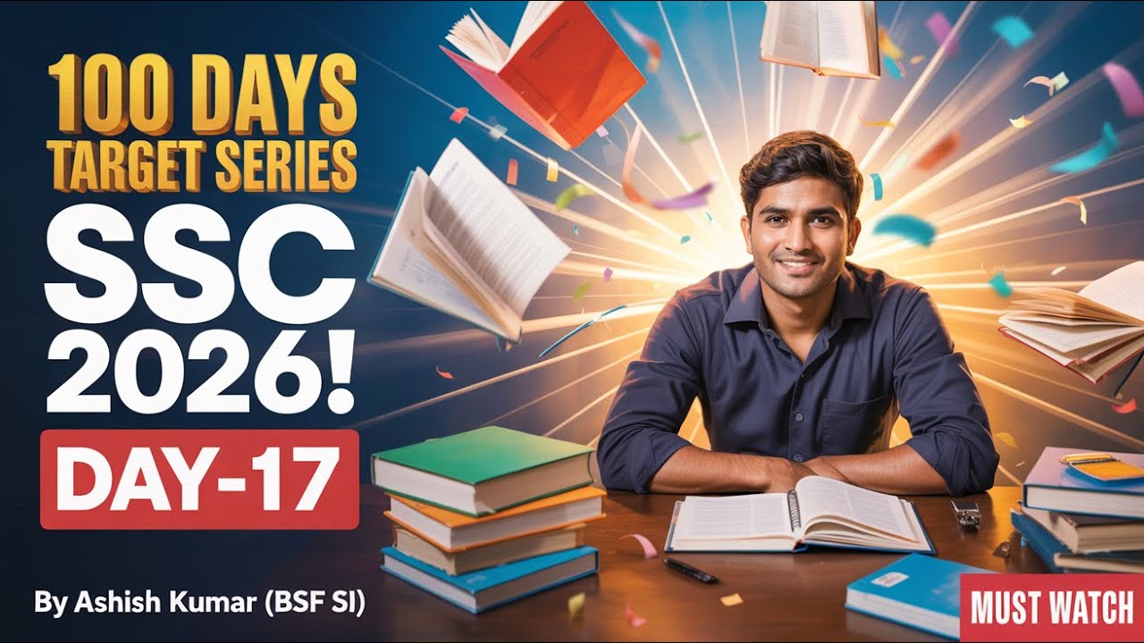 Day 17 🎯 | 100 Days Target Series | SSC 2026 Daily Study Schedule ...