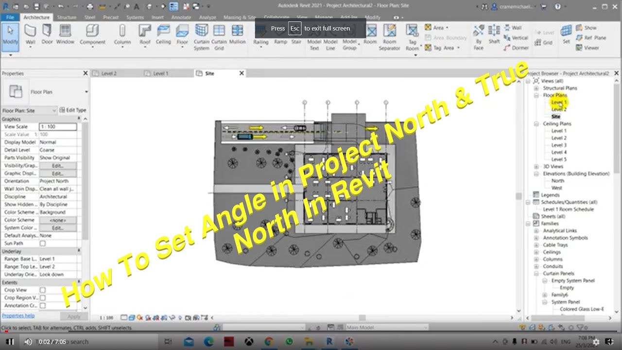 How To Set Angle In Project North True North In Revit YouTube how-to-set-angle-in-project-north-true-north-in-revit-youtube