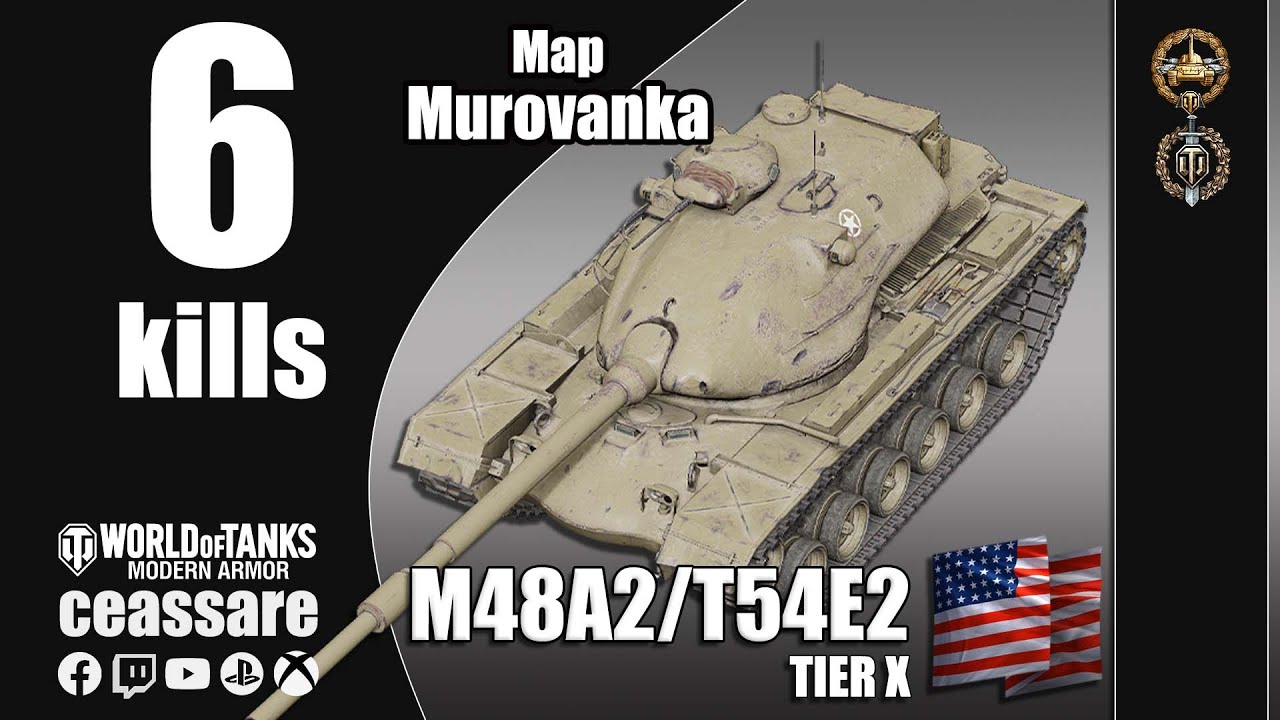 M48A2/T54E2 / WoT Console / PS5 / Xbox Series X / 1080p60 HDR - YouTube