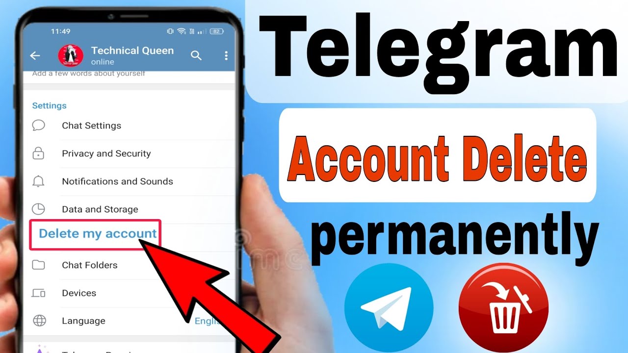 how to delete telegram account permanently / telegram account delete ...