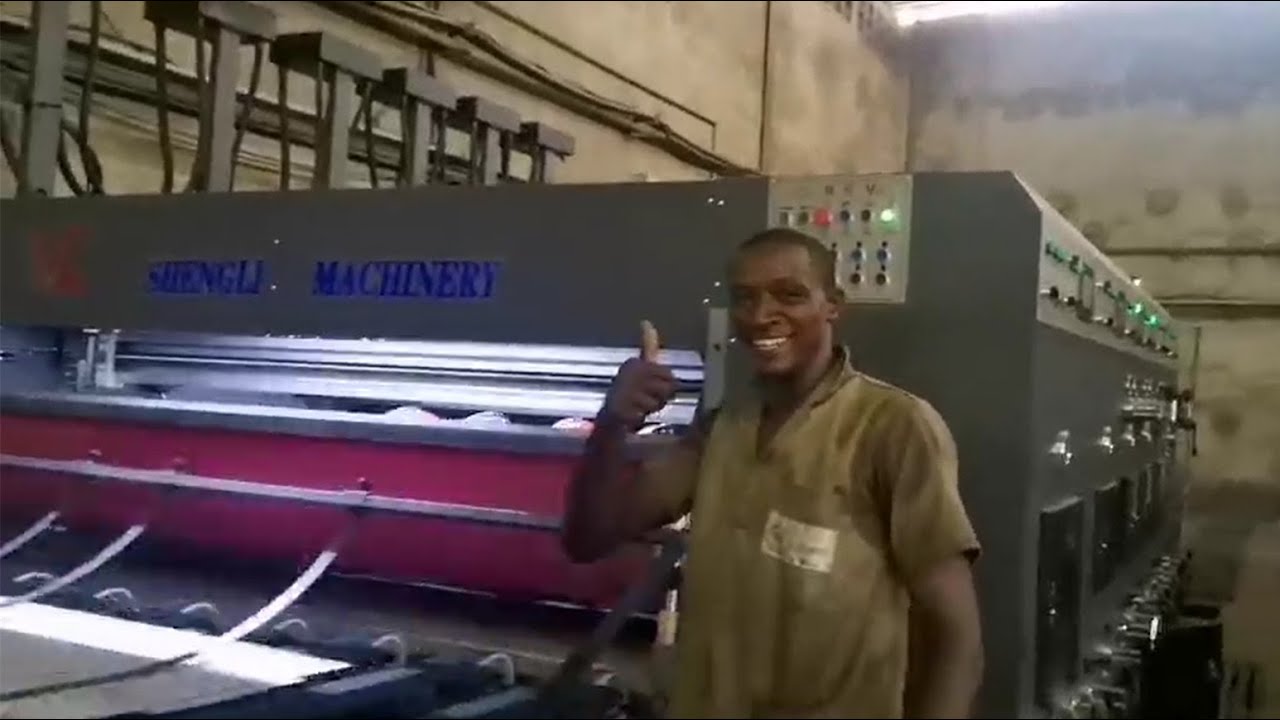 VSL Flexo 1370x2800 Slotter Die Cutter Machine in Cameroon Speed 180 ...