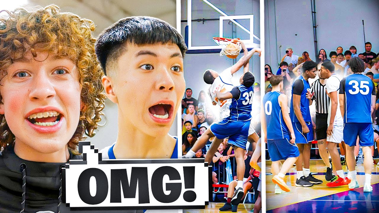 A FIGHT ALMOST BREAKS OUT AFTER LAVAR GOT DUNKED ON! - YouTube