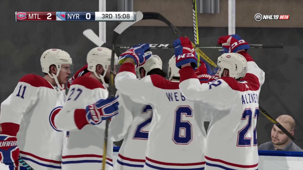 NHL 19 PS4 PRO Online - Montreal Canadiens vs New York Rangers - Versus ...