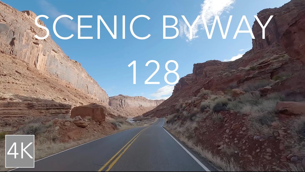 Moab Utah Scenic Byway 128 Scenic Drive - 4K Driving Tour - YouTube