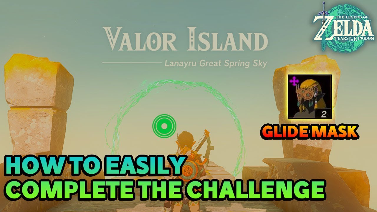 How to beat The Valor Island Challenge (Lanayru Great Spring Sky) Glide ...