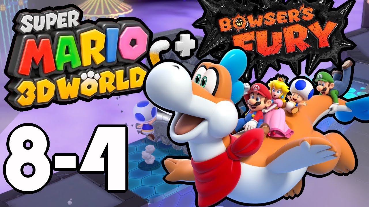 Super Mario 3D World - World 8-4 Footlight Lane (No Commentary) - YouTube
