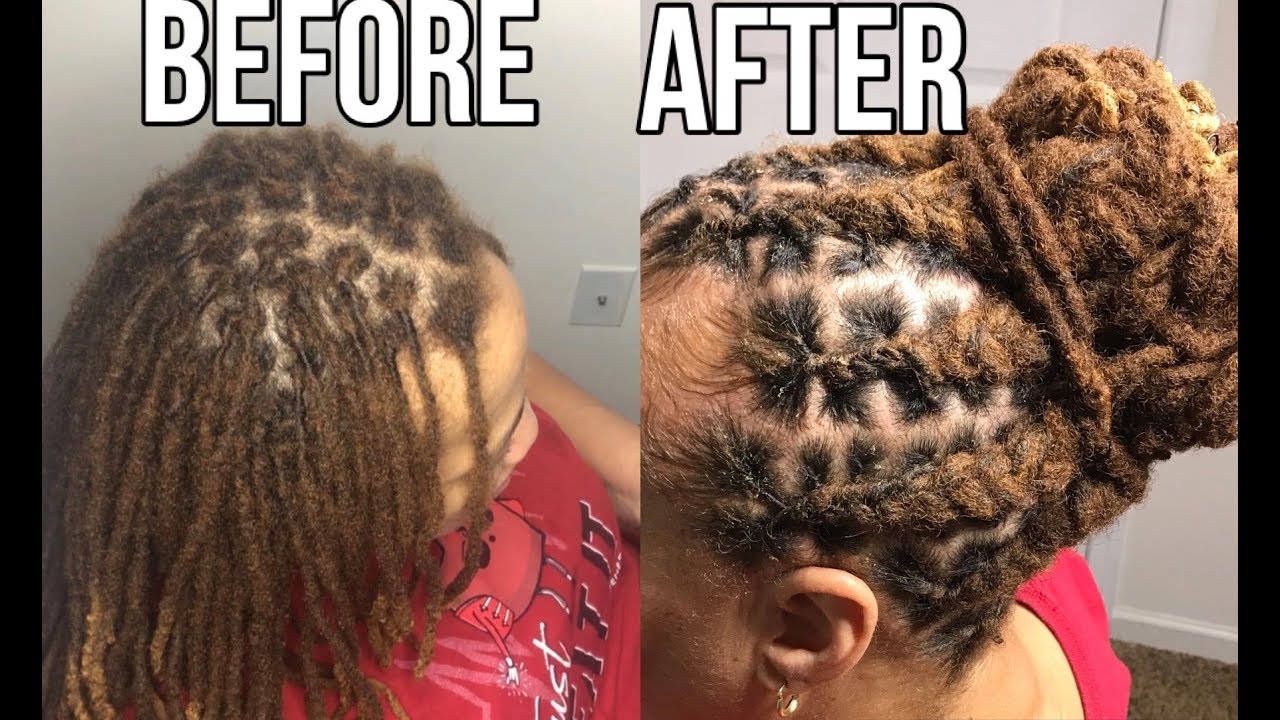 How to re-twist & Style dreads ! - YouTube