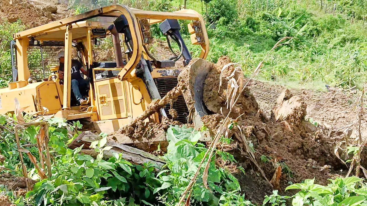Discover Its Beauty D6R Bulldozer Creates a Stunning Terrace! - YouTube