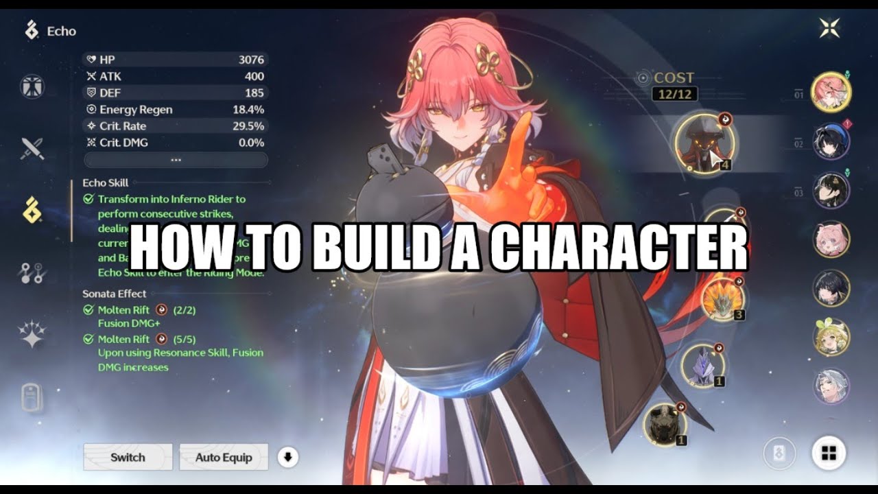 How to build a character | Wuthering Waves - YouTube