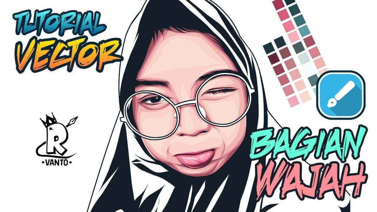 Tutorial Vector Wajah Cewe (ID) - YouTube