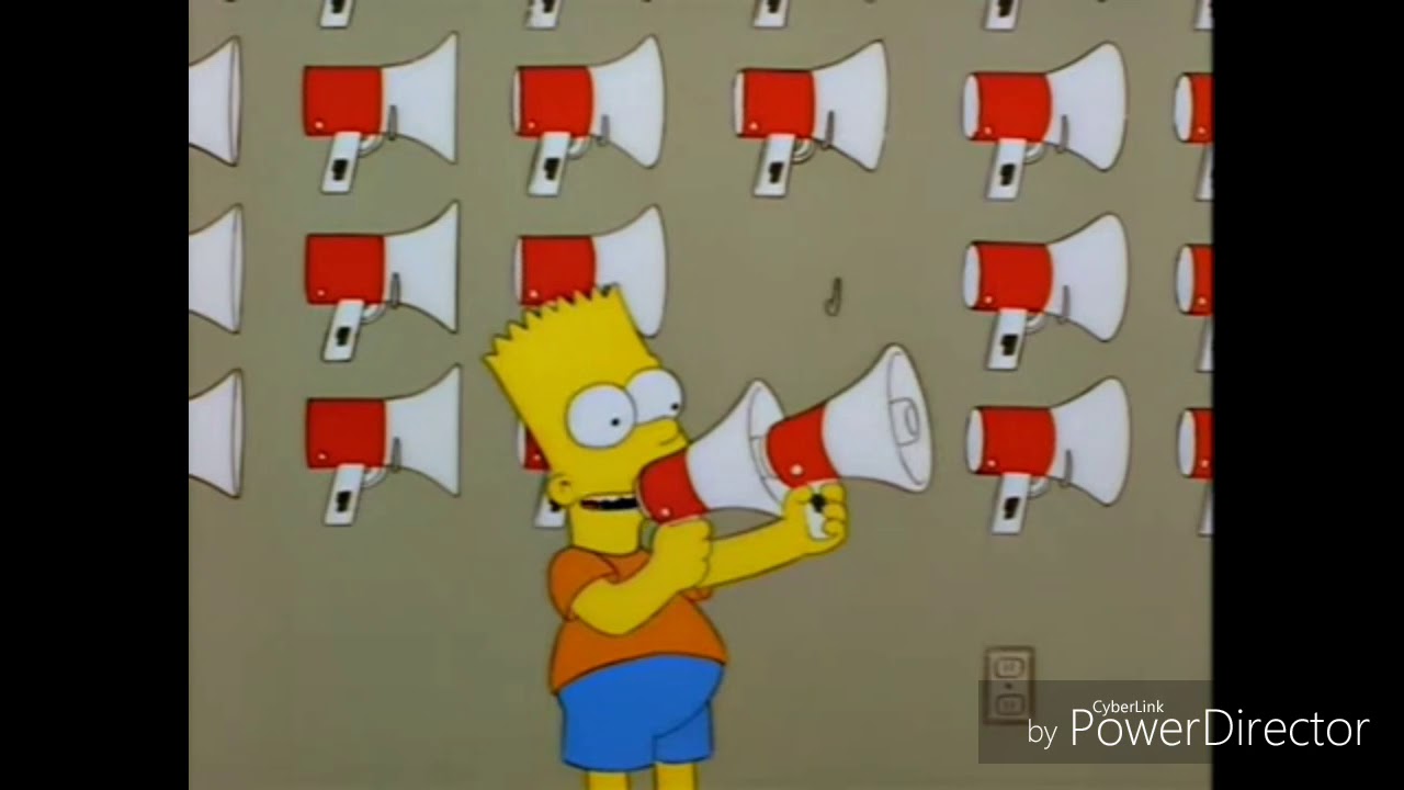 Jonel in Bart Simpson Megaphone (Meme) - YouTube