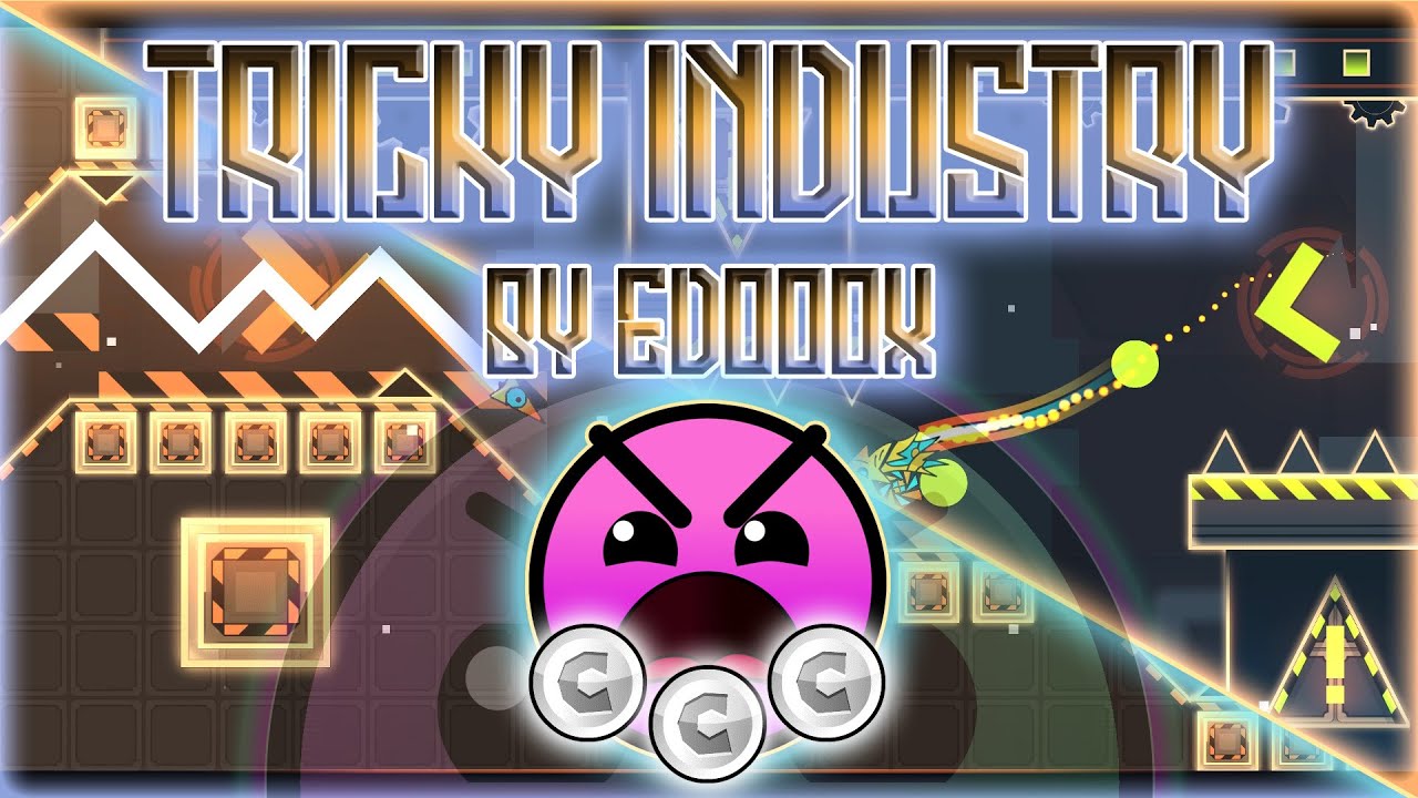 TRICKY INDUSTRY By Edooox | Insane level | All coins | Daily level ...