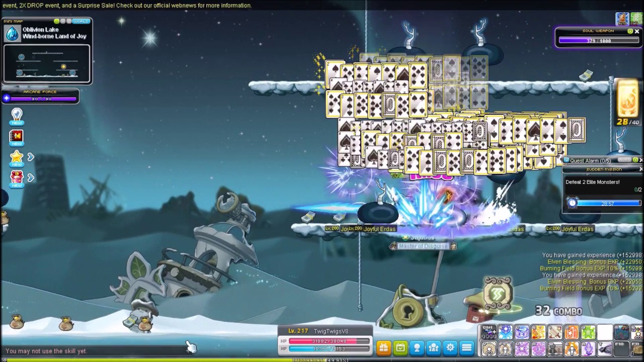 Maplestory Spade Damage Skin - YouTube