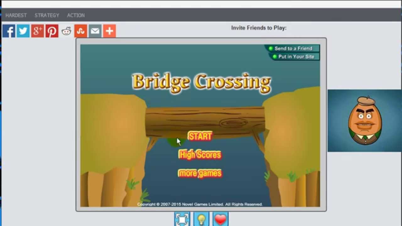 Bridge Crossing IQ Logic Game - Can You Solve in 30 Seconds? - YouTube