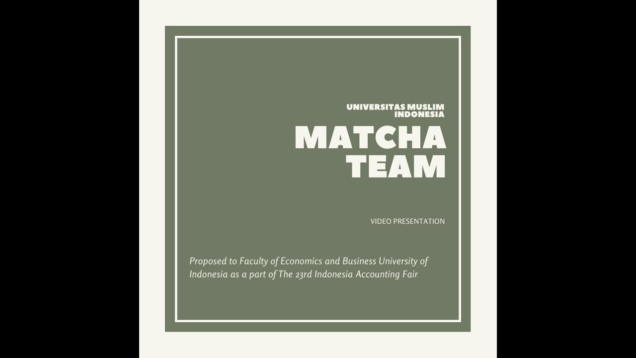 Matcha Team - Video Presentation - YouTube