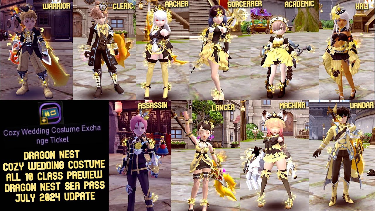 Cozy Wedding Costume All Class Preview : DN SEA Pass Premium Costume ...