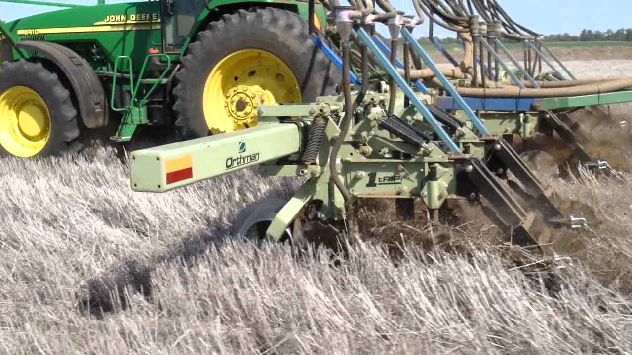 Orthman 1-tRIPr set up for double skip cotton - YouTube