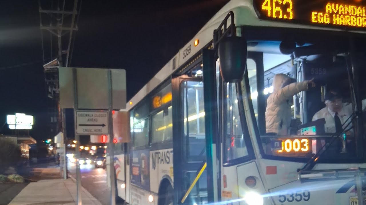 NJT 463 full ride from Avandale to Woodbury (Night/Sunset ride) - YouTube