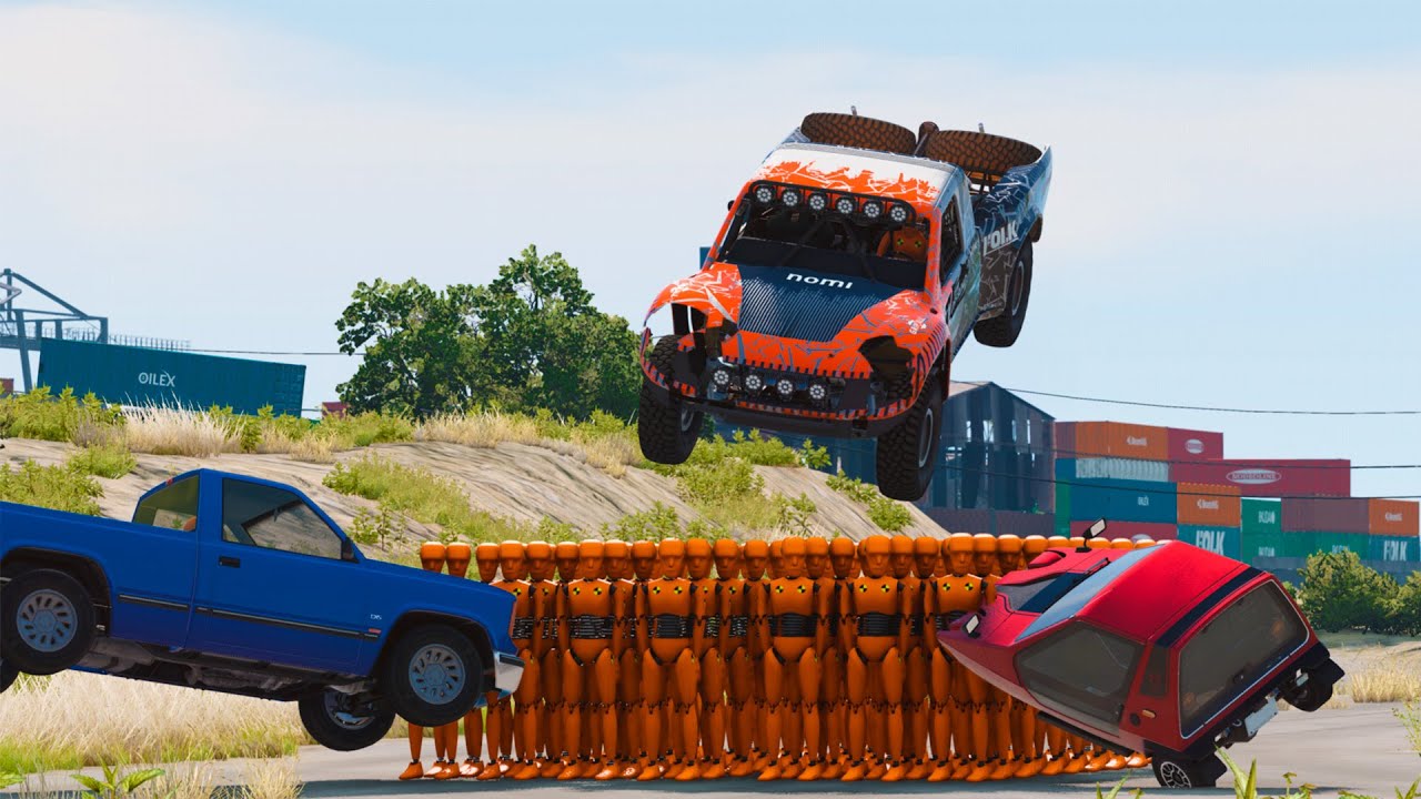 Cars VS CRASH TEST DUMMY . BeamNG.Drive - YouTube