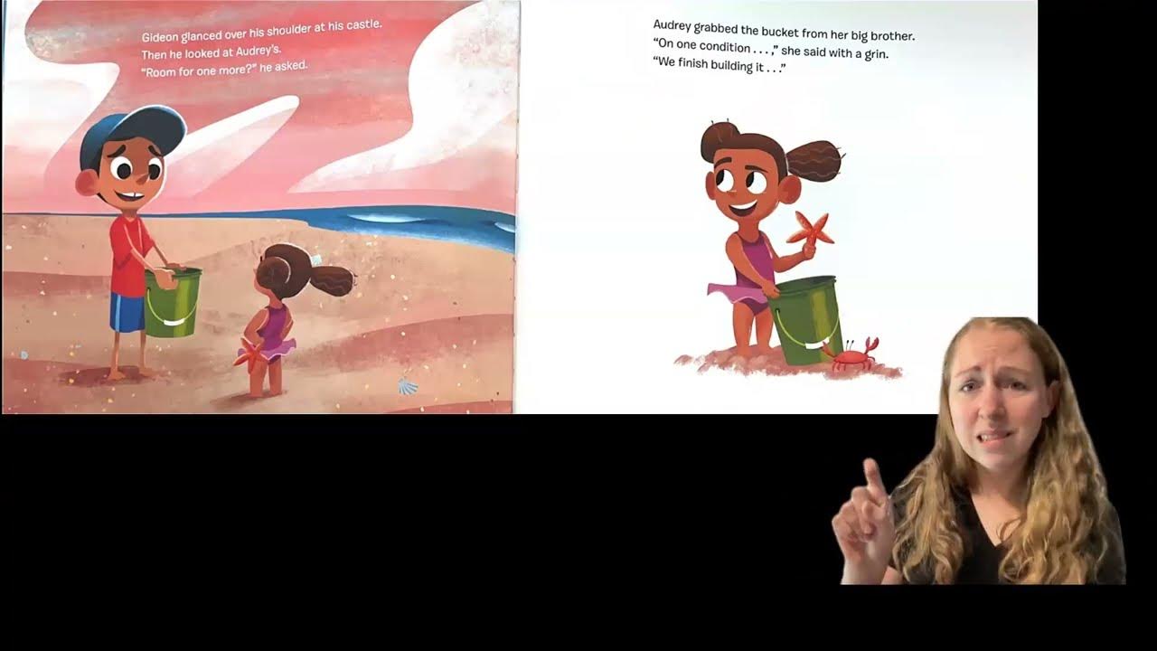 Day At Beach: read aloud in ASL - YouTube