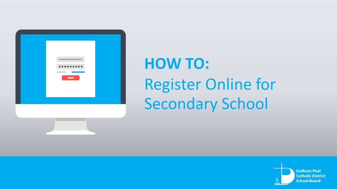 How to Register Online for DPCDSB Secondary School - YouTube