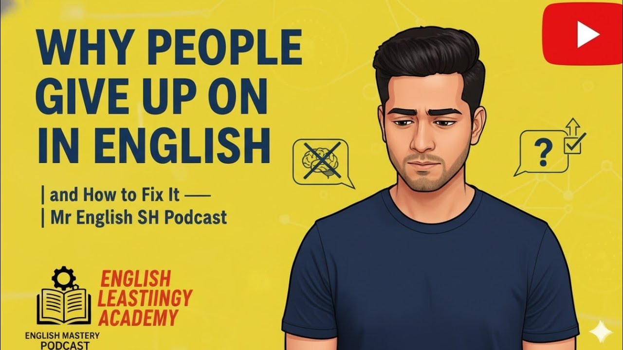 Why People Give Up on English — and How to Fix It | Mr English SH ...