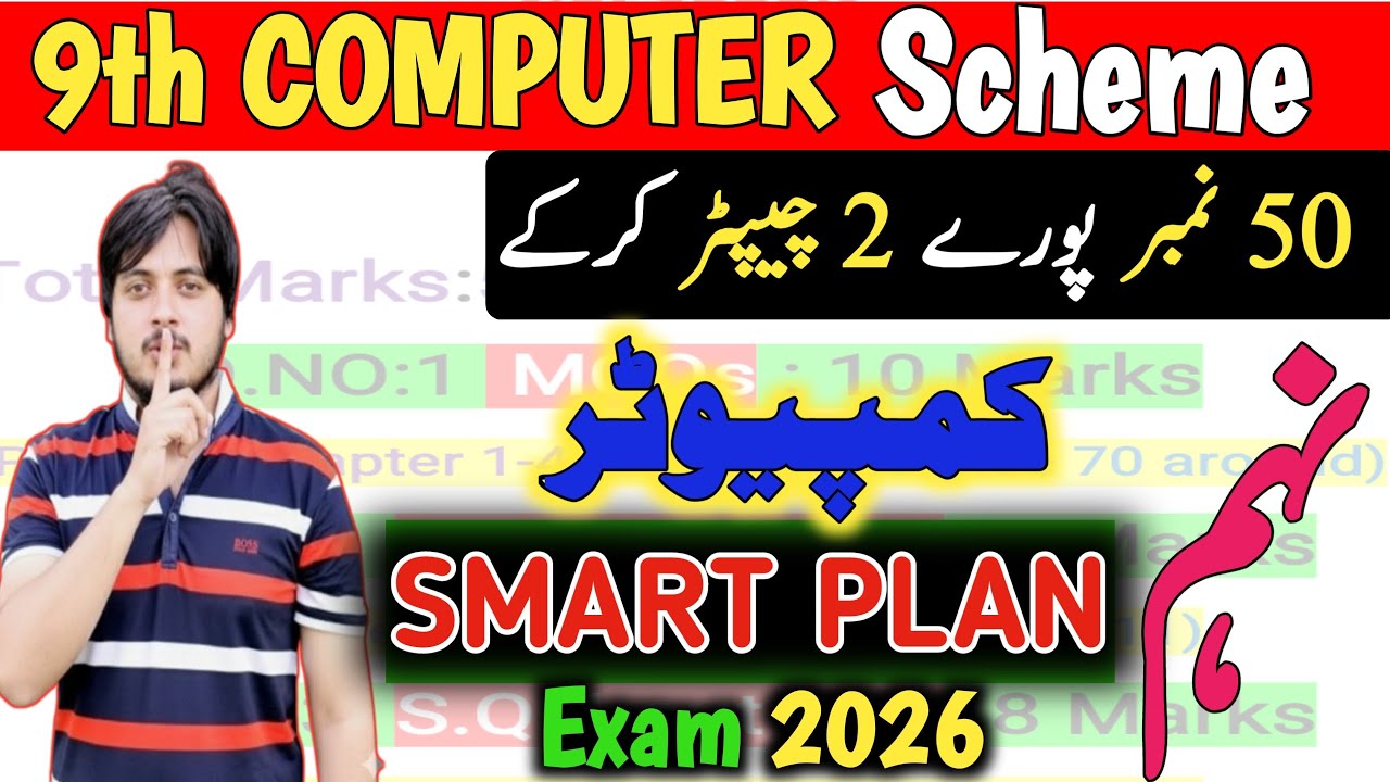 Class 9 Computer Pairing Scheme 2025-2026 |9th Computer Smart plan ...