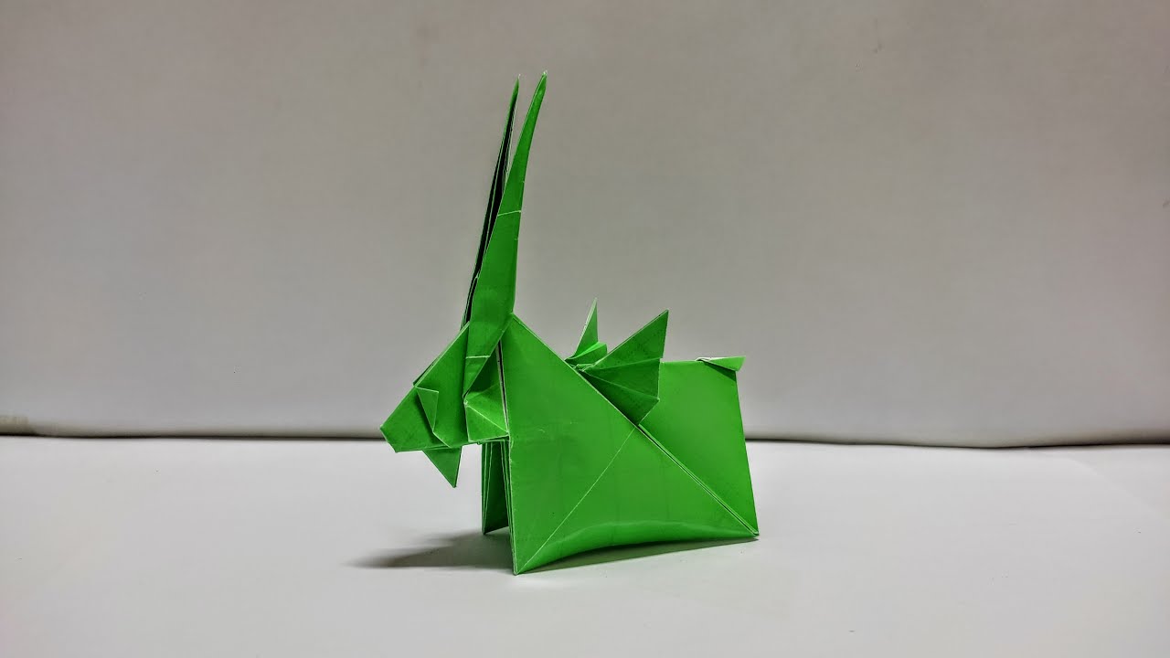 Origami Flying Goat - How To Make An Origami Flying Goat - Origami ...