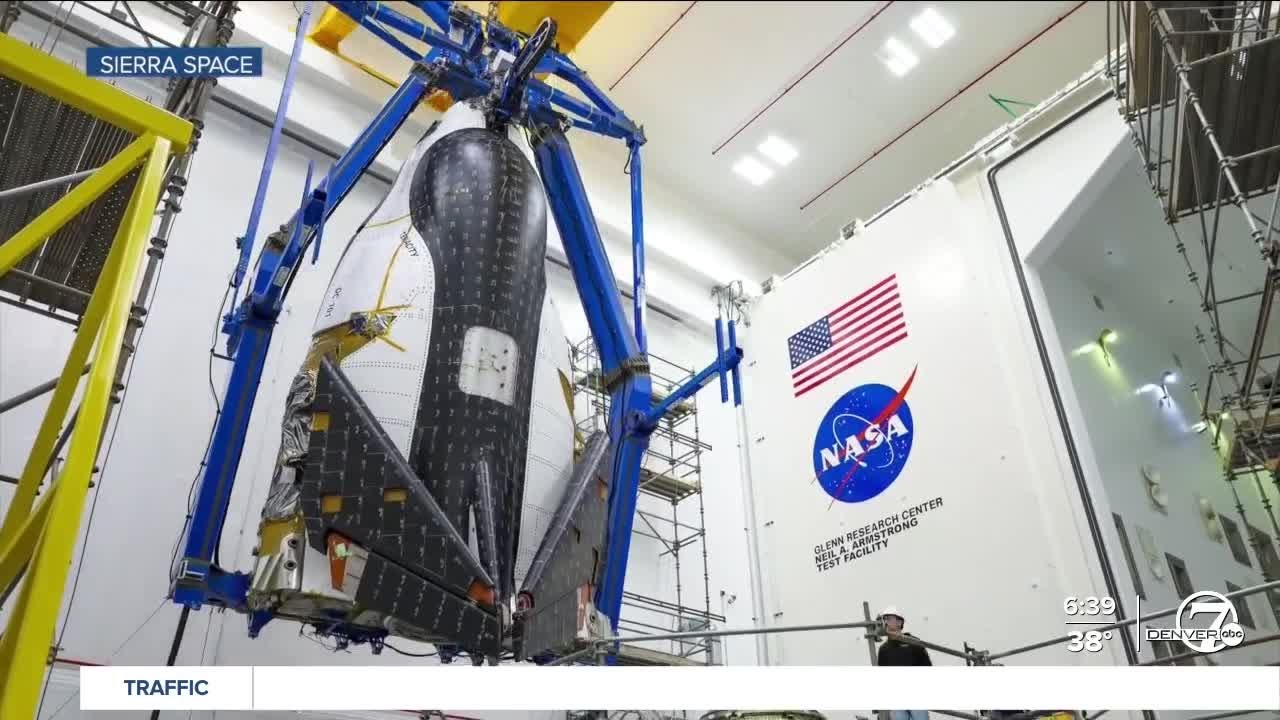 Colorado-built space plane gets stacked today - YouTube