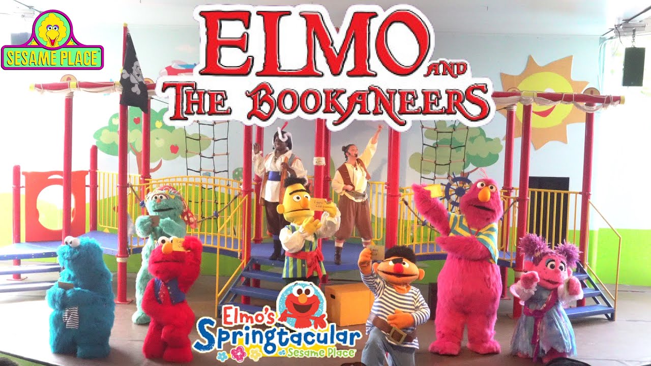 Vintage Elmo & The Bookaneers Show in 4K @ Sesame Place / Sesame Street ...