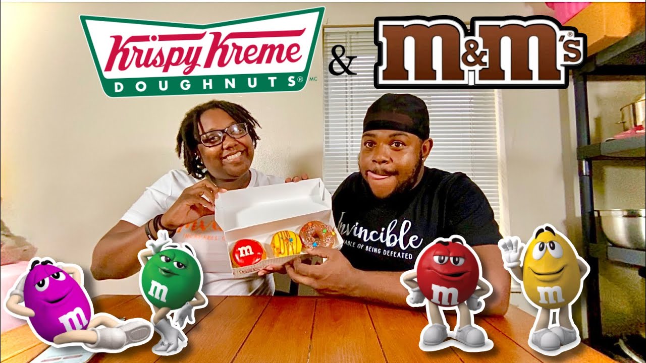 Krispy Kreme M&M Donut Taste Test | Food Review - YouTube