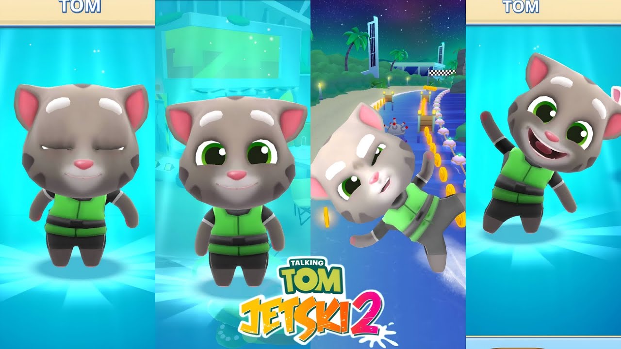 Talking Tom Jetski 2 - Tom - 4 x LILU Gameplay (Android, iOS) - YouTube