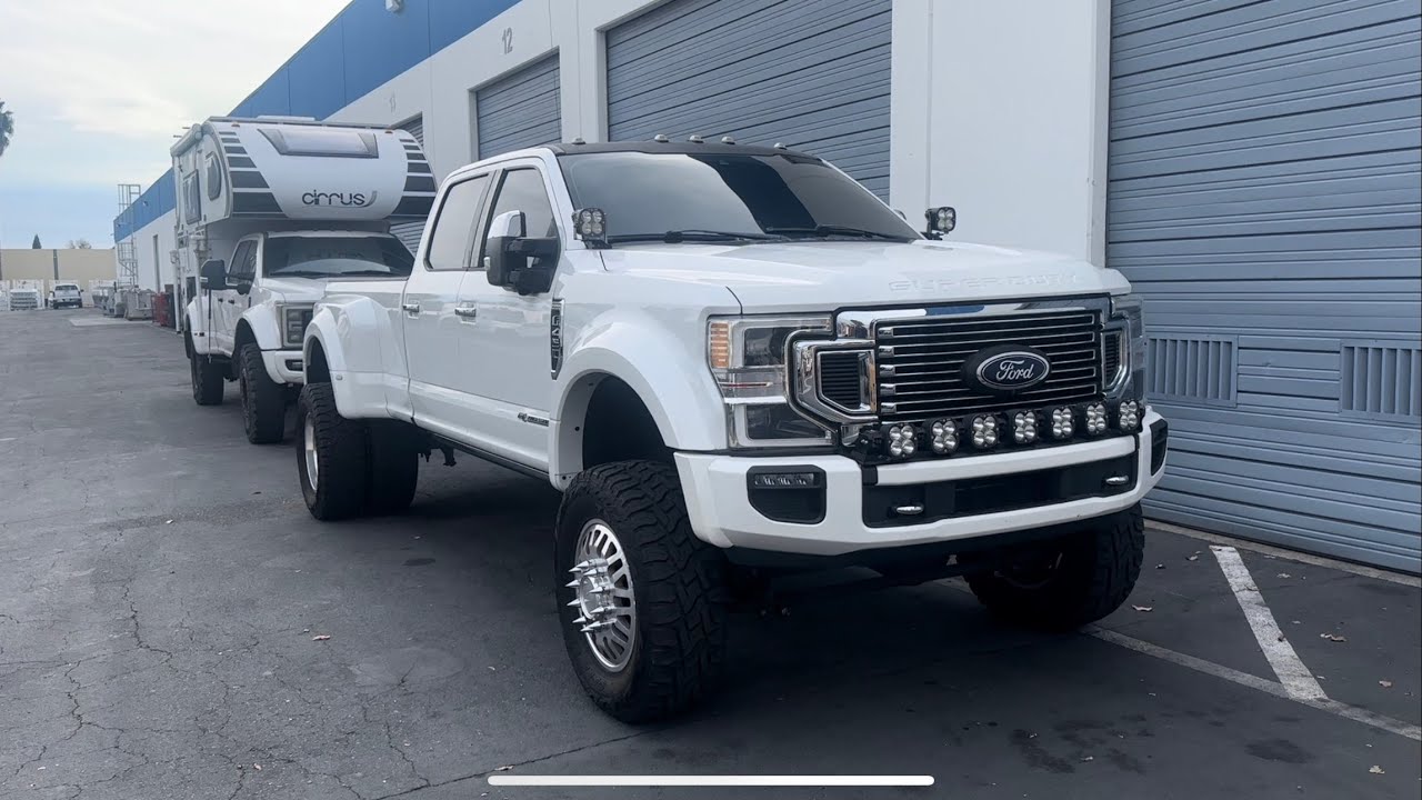 Ford F450 super single vs icon dually life - YouTube