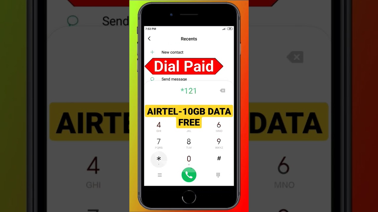Airtel Free Data 2023 | 10GB Data Free | Airtel Free Data Code # ...