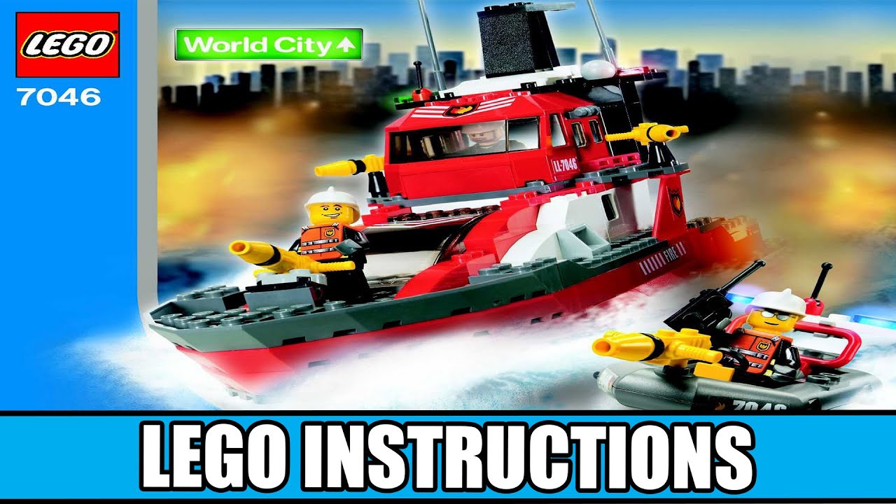 LEGO Instructions | City | 7046 | Fire Command Craft - YouTube