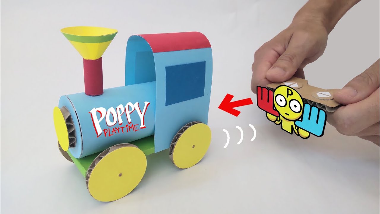 Poppy Playtime RC Train DIY videos｜FUNNY Handmade Cardboard Craft Toy ...