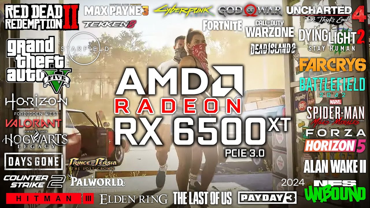 RX 6500 XT in 2024 (PCIE 3.0) - Test in 30 Games - YouTube