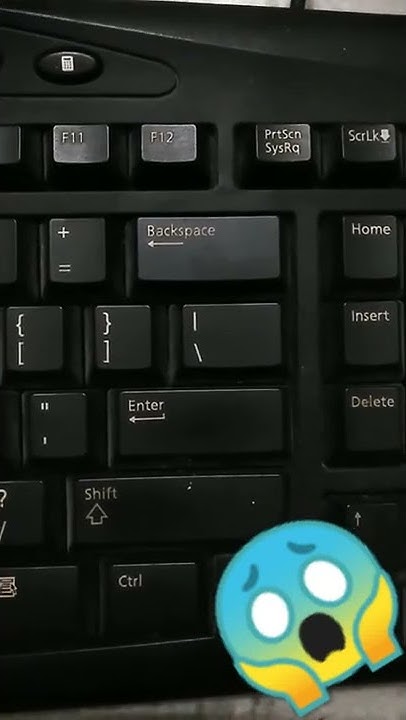 How to click Backspace key in a keyboard😱 #shorts #shortvideo - YouTube