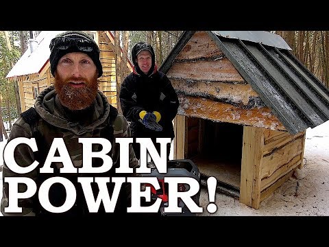 POWER at the OFF GRID CABIN! | Generator, Electrical, Buttoning Up ...