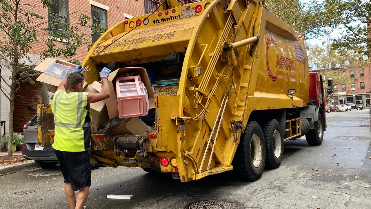 Downtown Boston Recycling Collection - YouTube