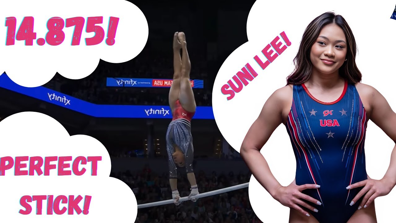 🤩 2024 Olympic Trials - Suni Lee's Uneven Bars Gymnastics routine - YouTube