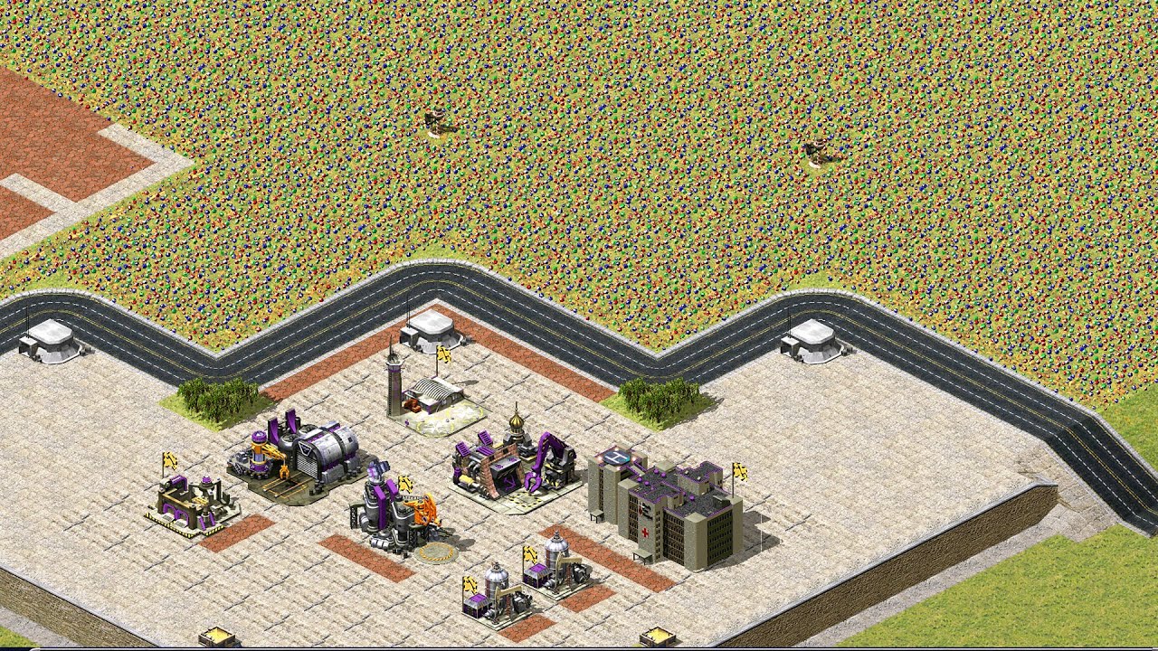 Yuri's Revenge Red Alert 2 Big 1 vs 7 New Map Edit by Zoom 3000 Map ...