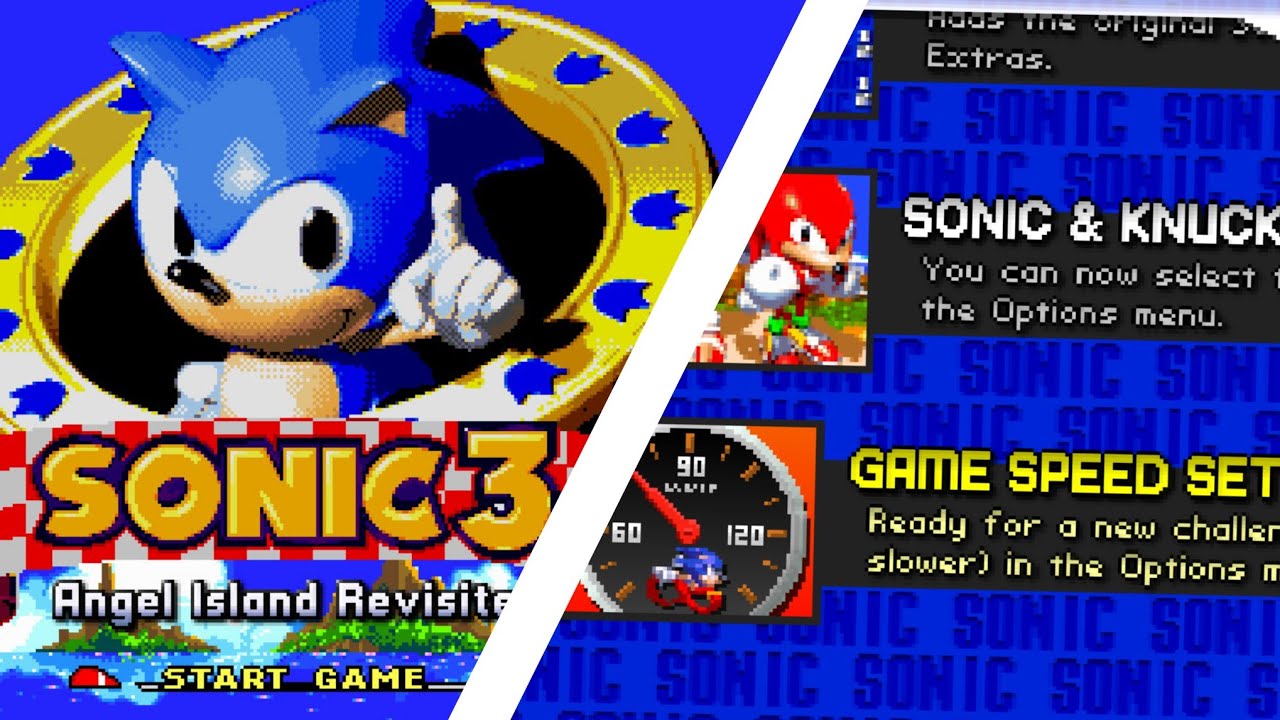 How To Unlock The "Game Speed" Option In Sonic 3 A.I.R - YouTube