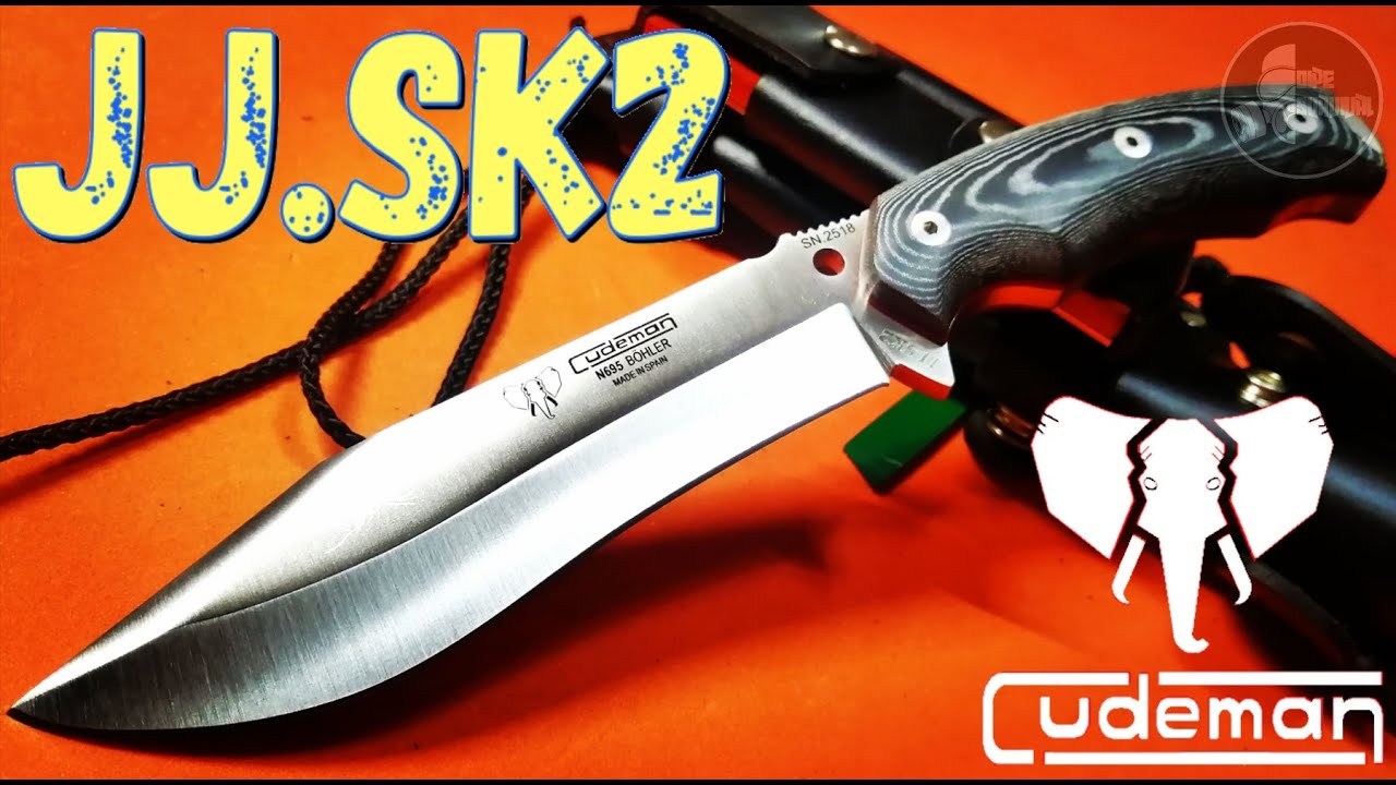 EL MEJOR CUCHILLO DE CUDEMAN JJSK2 MICARTA NEGRA KIT COMPLETO CUCHILLO ...