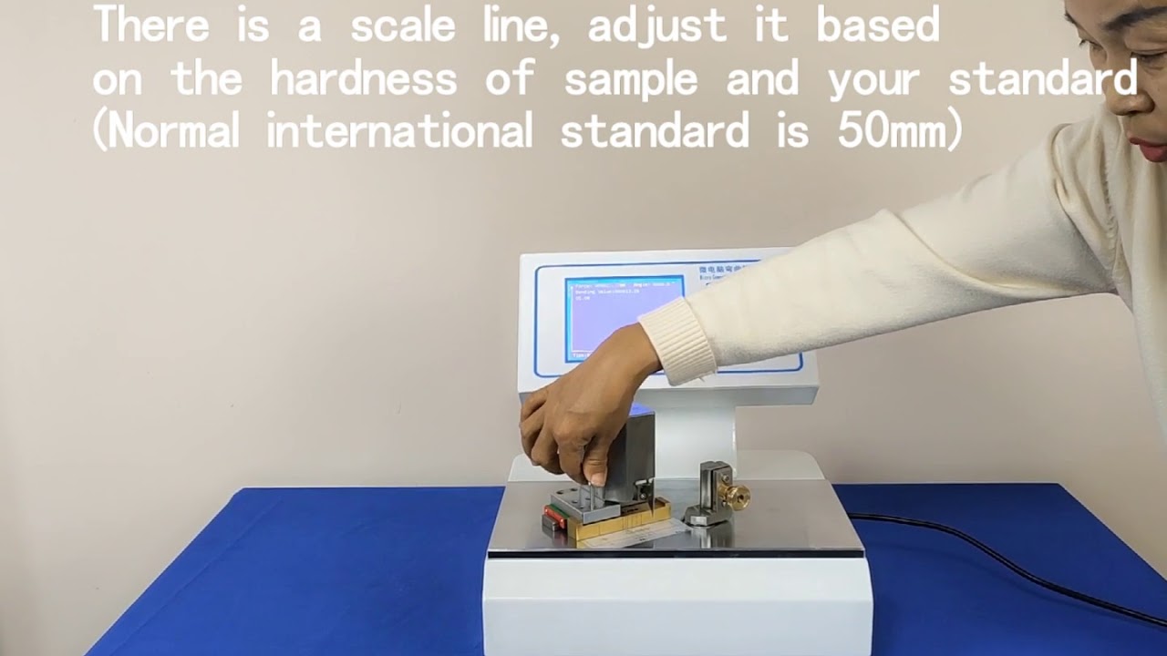 Paper Bending Stiffness Test Machine - YouTube