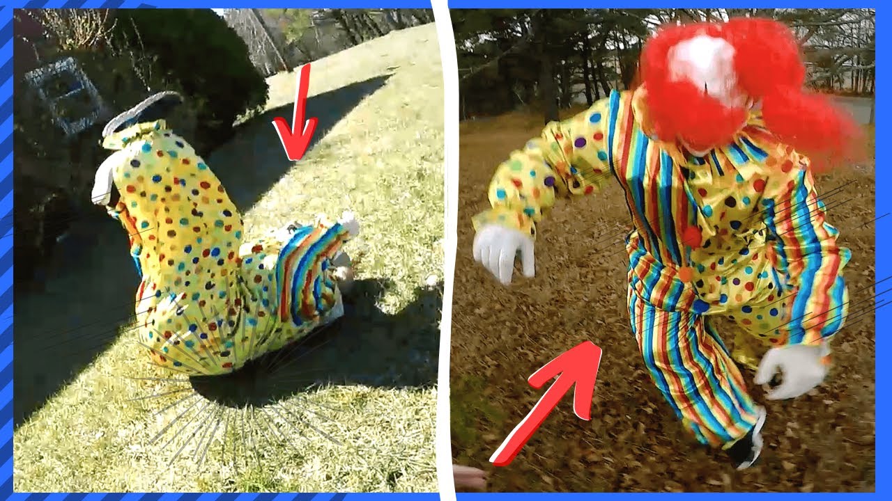 Scary Clowns Falling Compilation - WeeeClown Around - YouTube